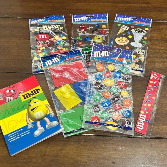 Other | Vintage Mm Stickers And Notebook Lot | Poshmark
